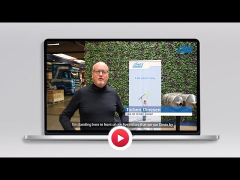 The Dinex CEO - Torben Dinesen introduces the 5 company values of Dinex ...