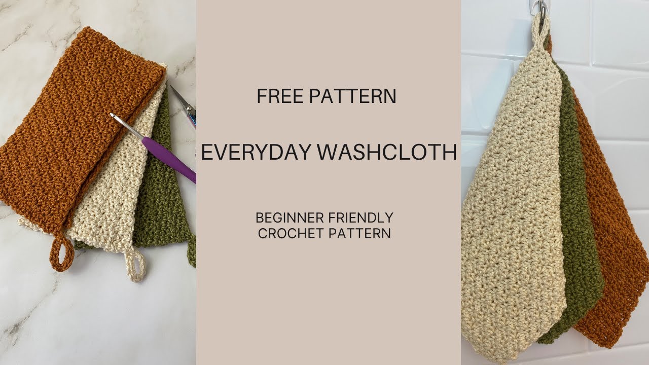 The Everyday Crochet Washcloth | Crochet Washcloth | Free Pattern ...