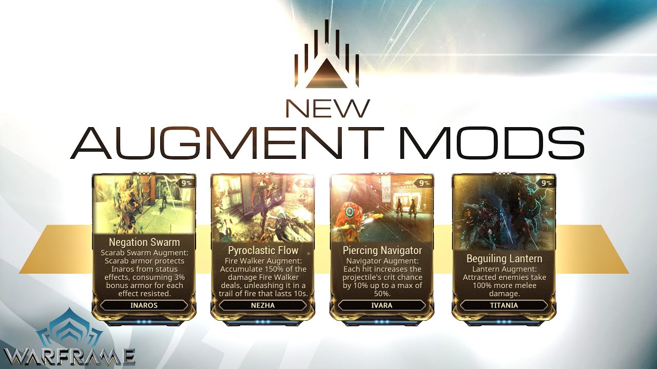 Warframe | New Augment Mods [12.4.2017] - YouTube