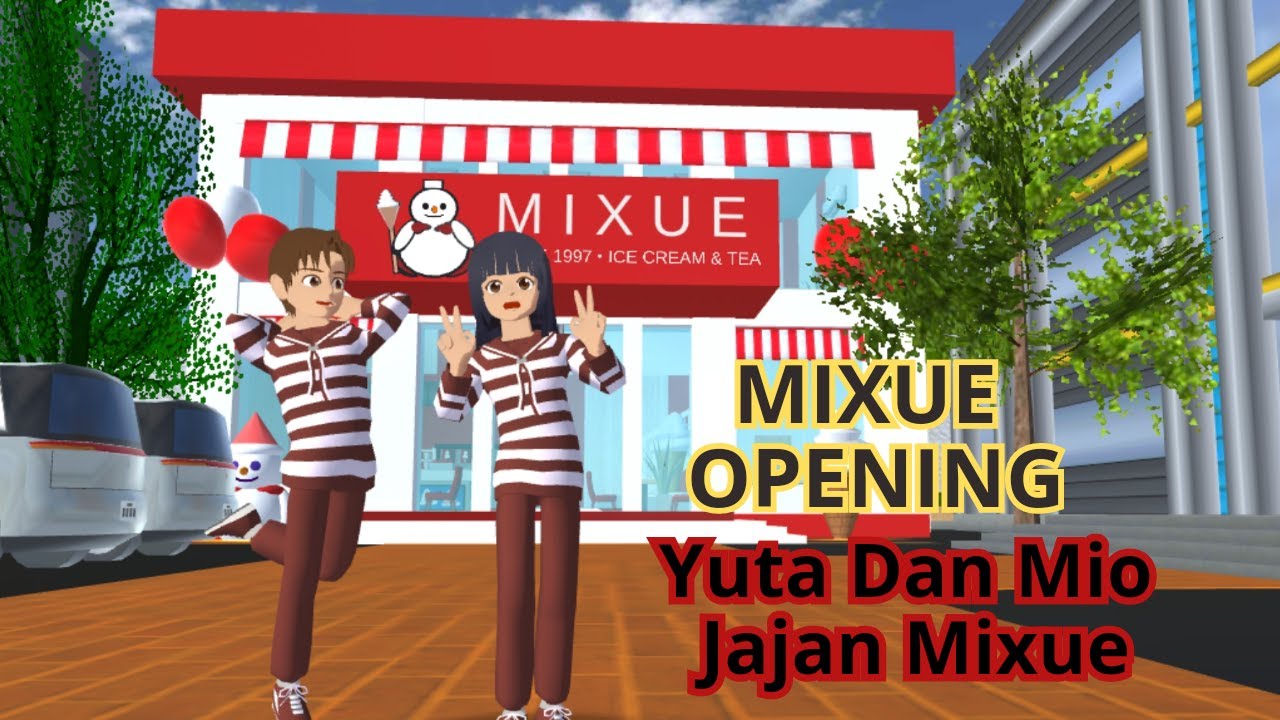 Drama Sakura School || Kedai Mixue Sakura || Kaka Yuta Traktir Mio ...