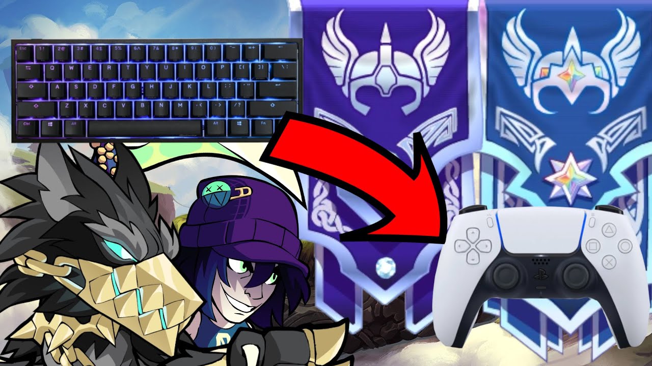 PC BRAWLHALLA GAMER TRYS CONSOLE BRAWLHALLA RANKED!! | Brawlhalla ...