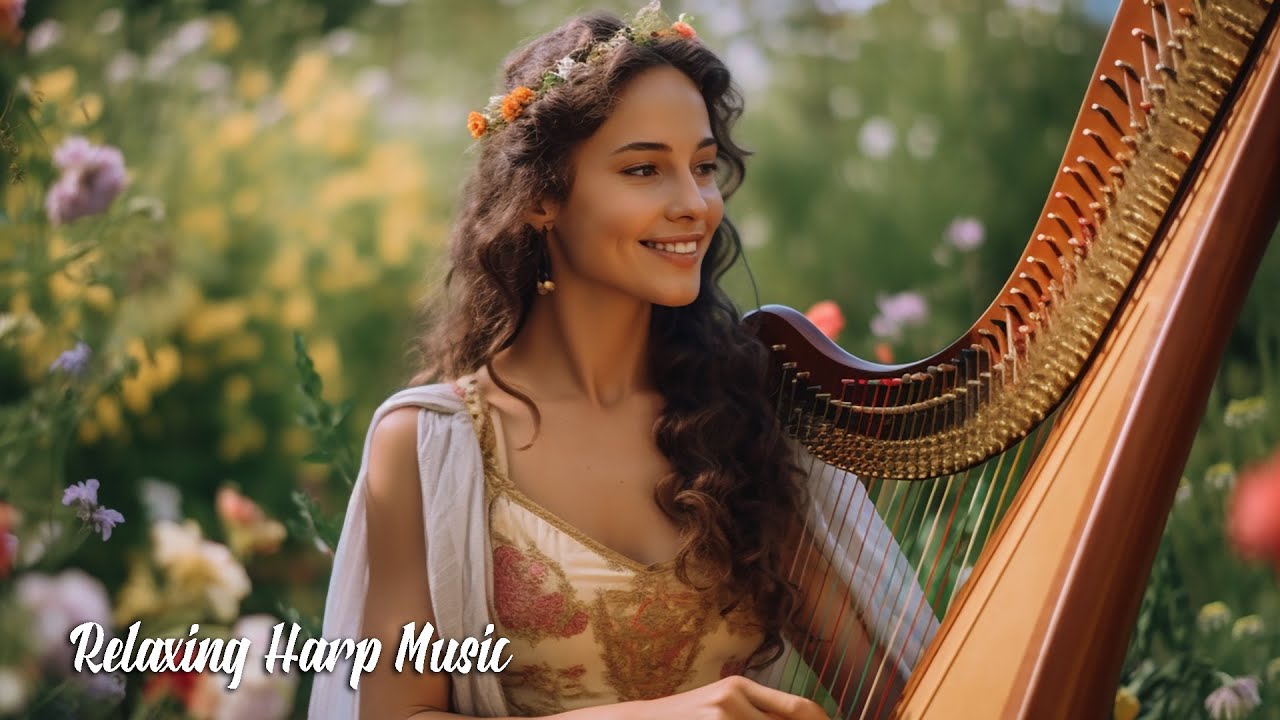 Beautiful Relaxing Music 🎶 Angelic Harp Melodies for Relaxation and ...