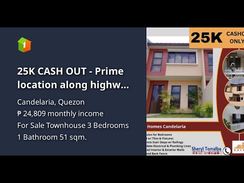 25K CASH OUT - Prime location along highway & near Ready For Occupancy ...
