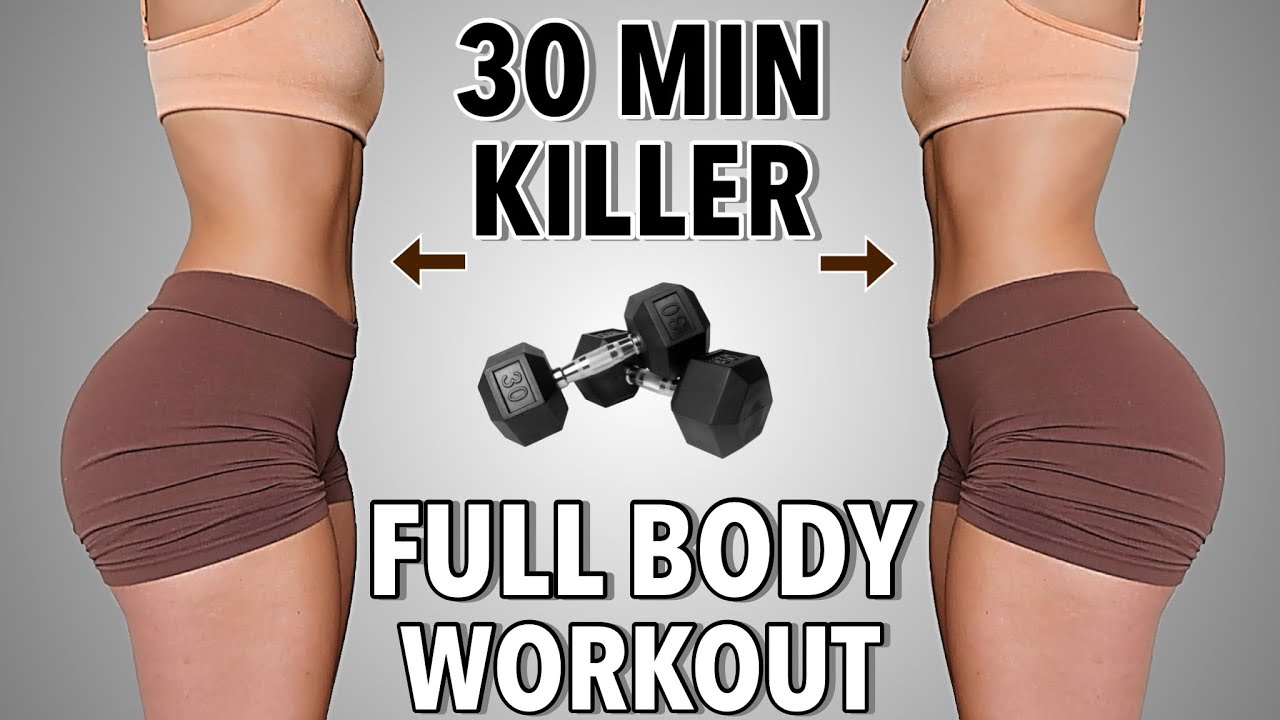 30 MIN CALORIE KILLER HIIT with weights - Full Body, Burn Calories ...