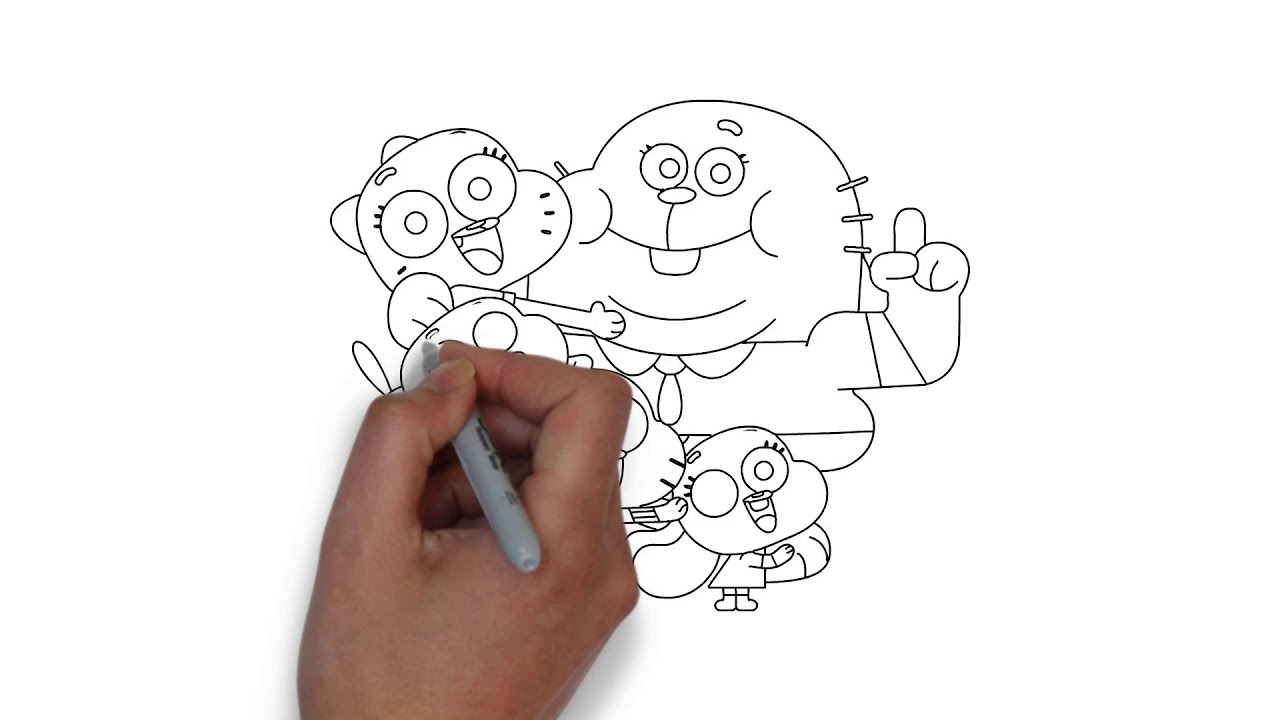 How to Draw Cartoon Network The Amazing World of Gumball Step by Step ...