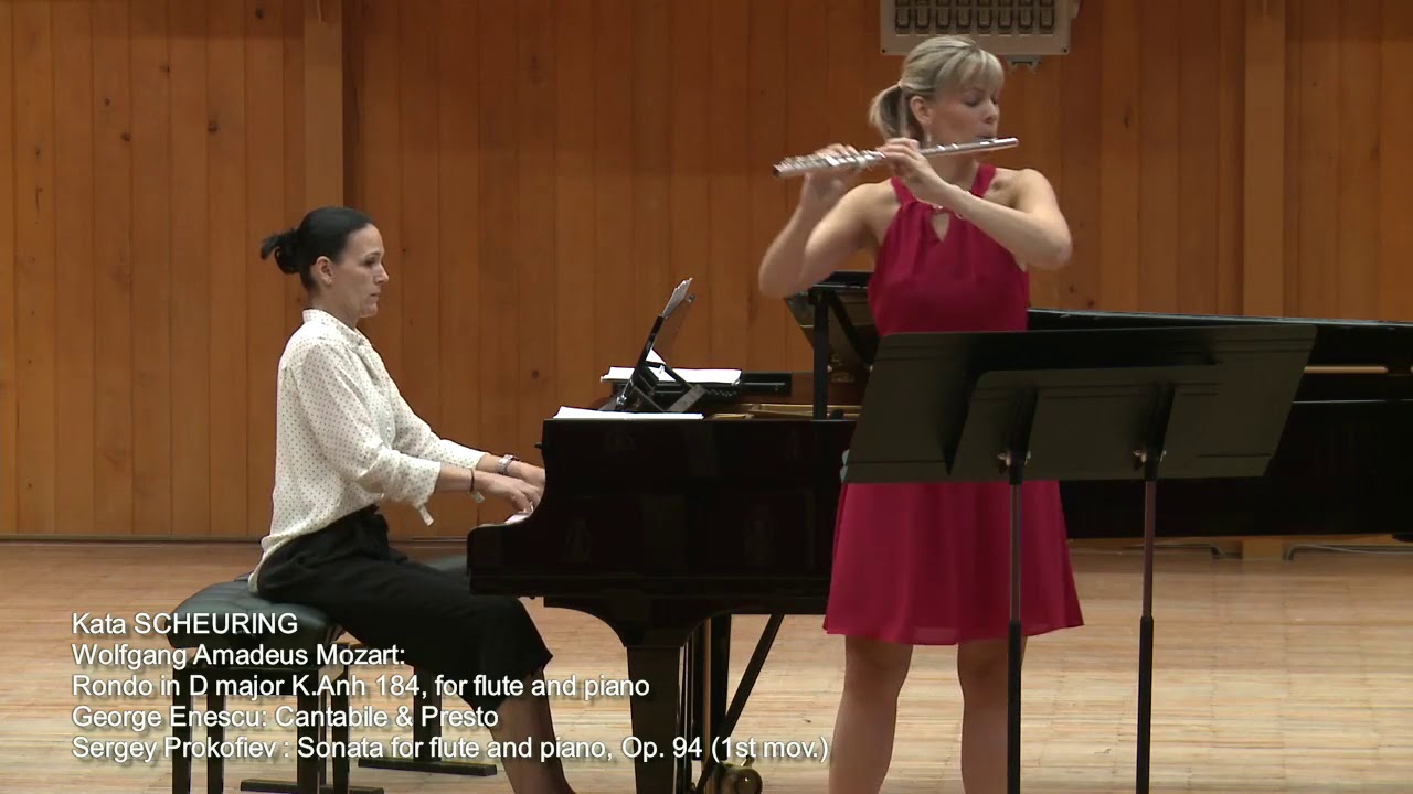 Sergei Prokofiev Sonata for Flute and Piano 1st mov - Kata Scheuring, flute - YouTube