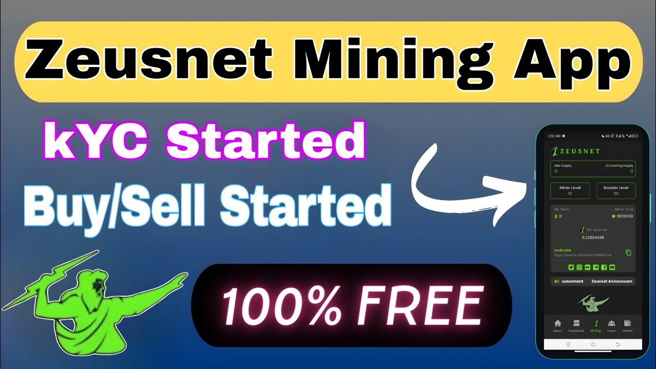 How to create account on Zeusnet mining app || new mining app 2024 - YouTube