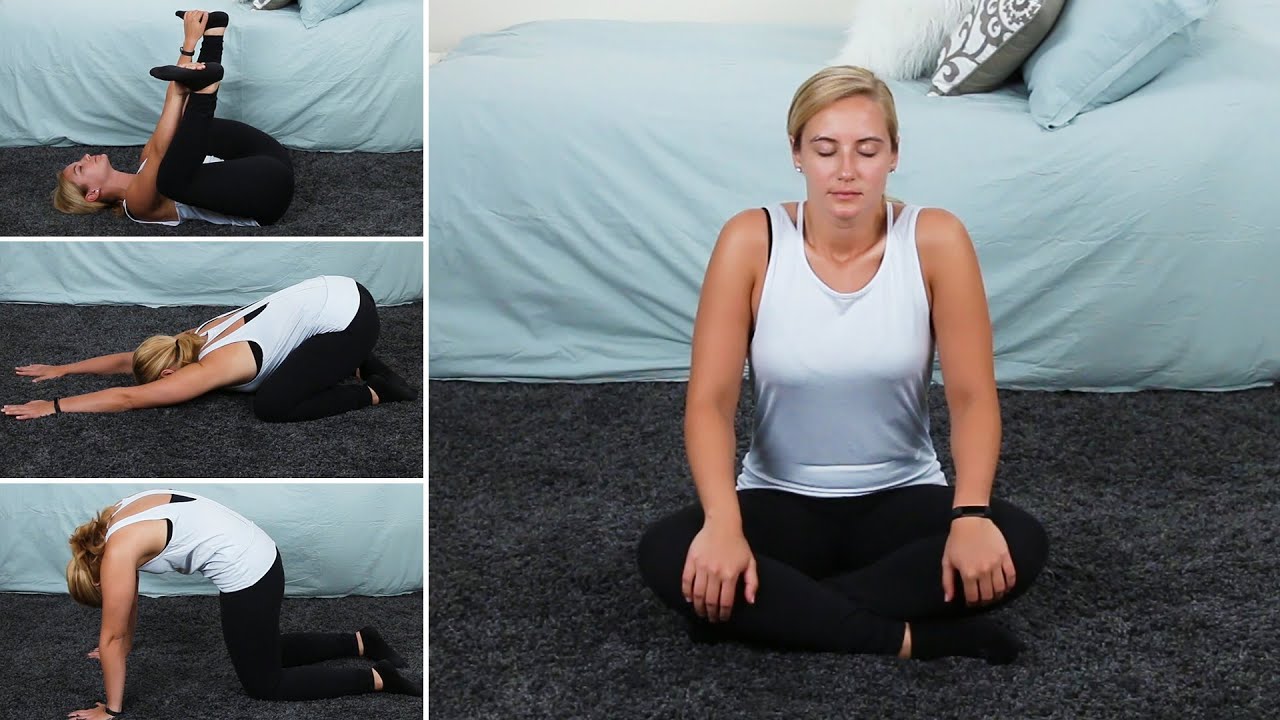 6 Stretches For Better Sleep - YouTube