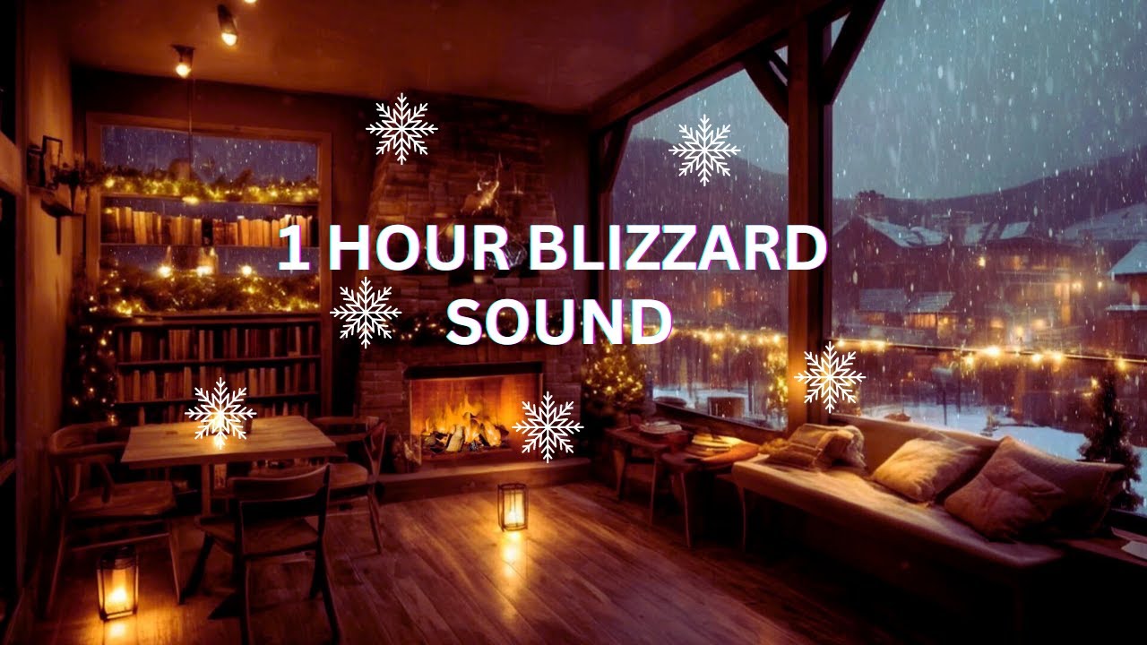 1 HOUR Strong Blizzard and Heavy Wind Sounds for Relaxing and Sleeping ...