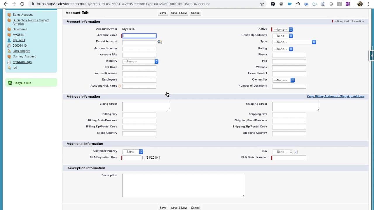 Creating Record Types and Assigning a Page Layouts - YouTube