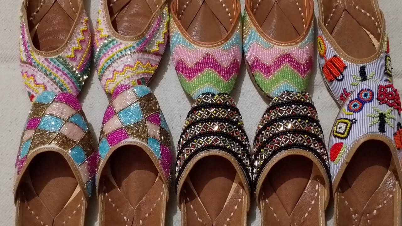 party wear Punjabi jutti design||suto ke niche matching juti design||4 ...