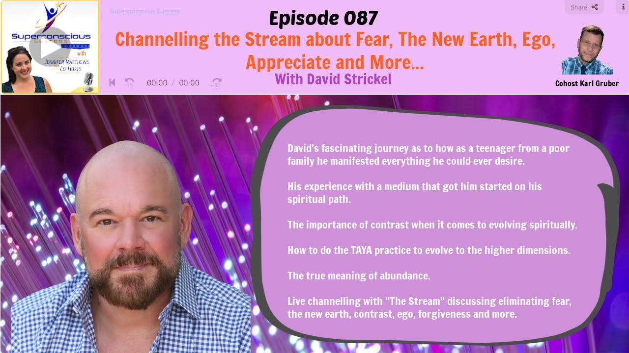 🎙 Episode 087 - Interview with David Strickel - Channelling the Stream ...