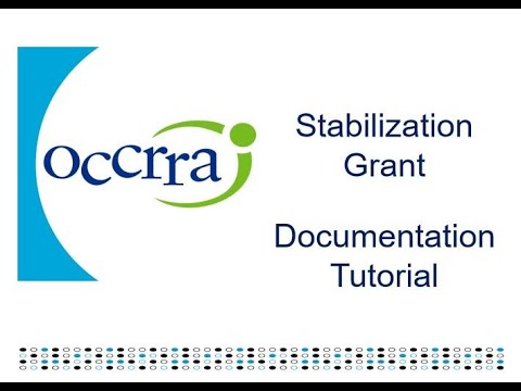 Stabilization Grant Documentation Tutorial - YouTube