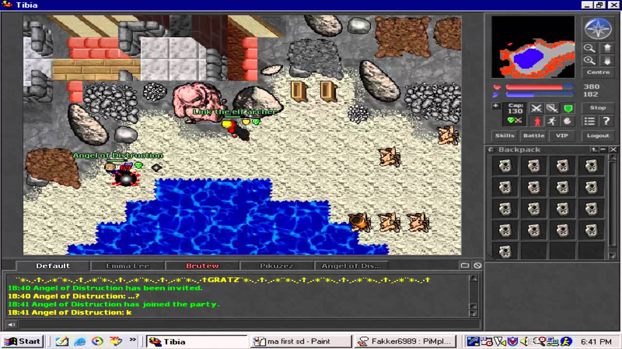 Tibia - Old Amera Screenshots (Link The Elf Archer, Will Hunting ...