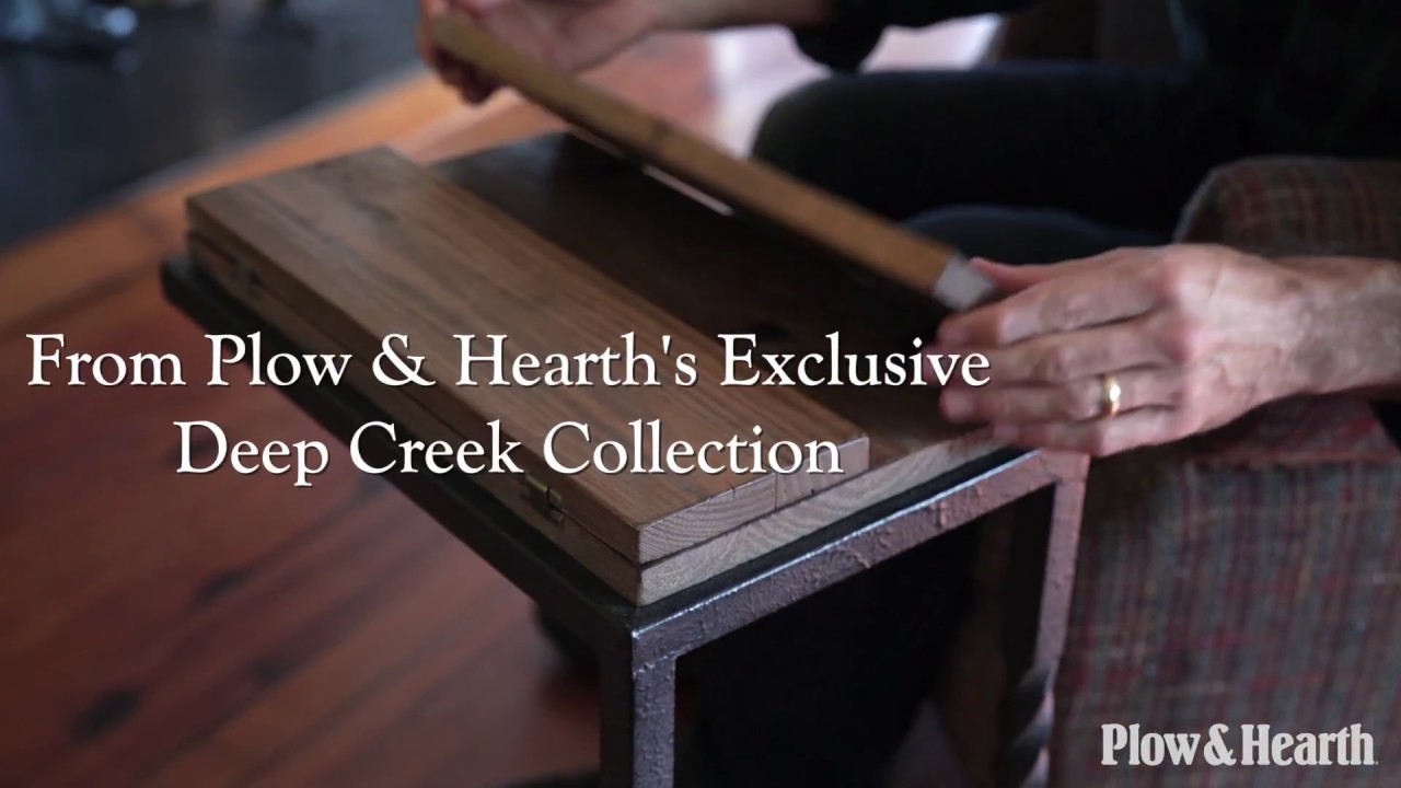 Deep Creek Pull-Up Table in Rustic Wood and Metal SKU# 59A15 - Plow ...