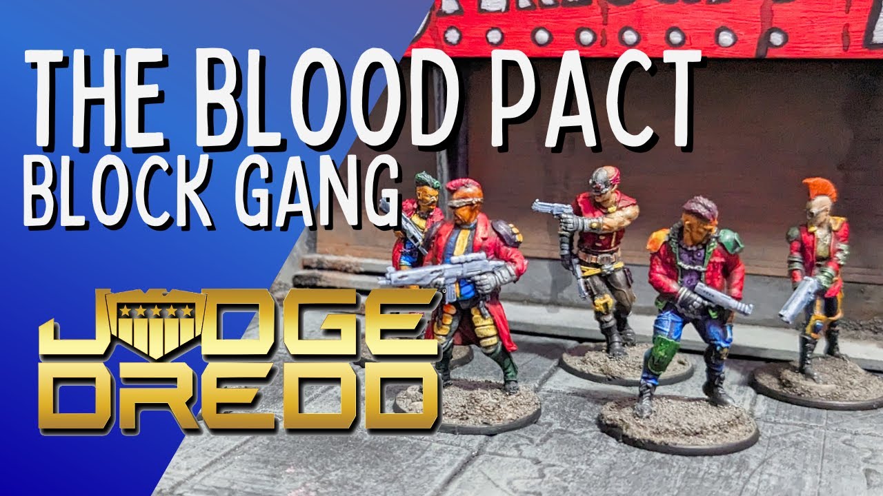 Judge Dredd - Building the Blood Pact Block Gang #judgedredd # ...
