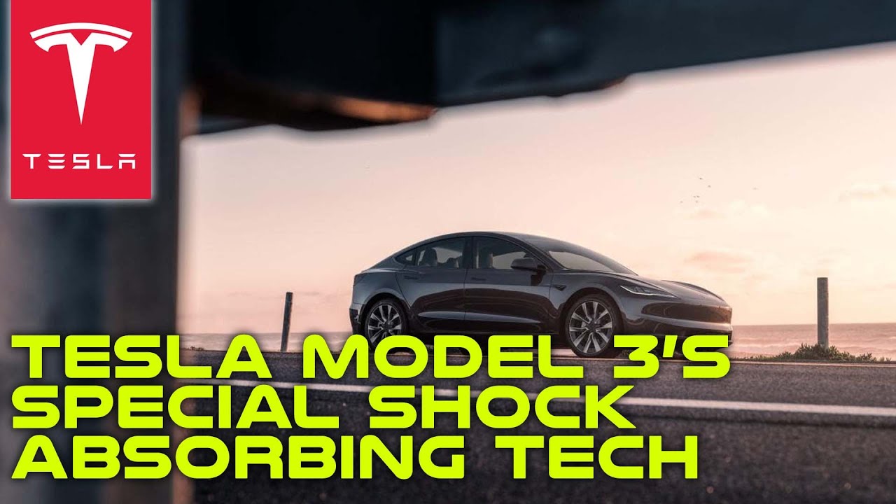 New Tesla Model 3’s Special Shock Absorbing Tech - YouTube