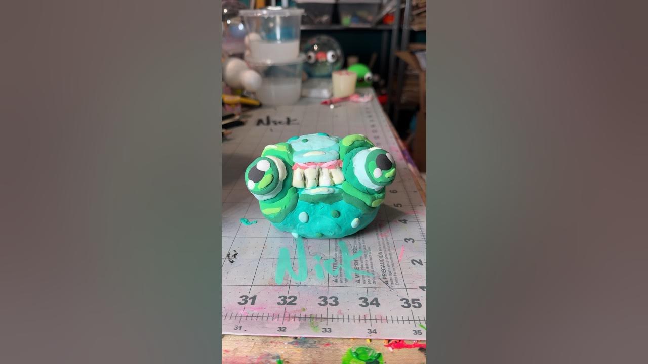 Painterly Air Dry Clay Blob - YouTube