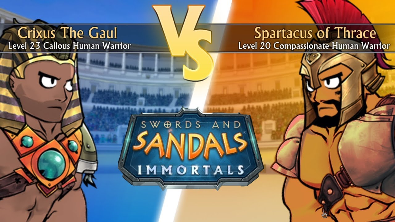 Crixus The Gaul vs Spartacus | Swords and Sandals Immortals #5 - YouTube