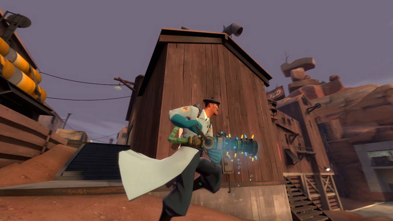 TF2 Unusual - Cool Flower Power Medi Gun ( Well Worn ) - YouTube