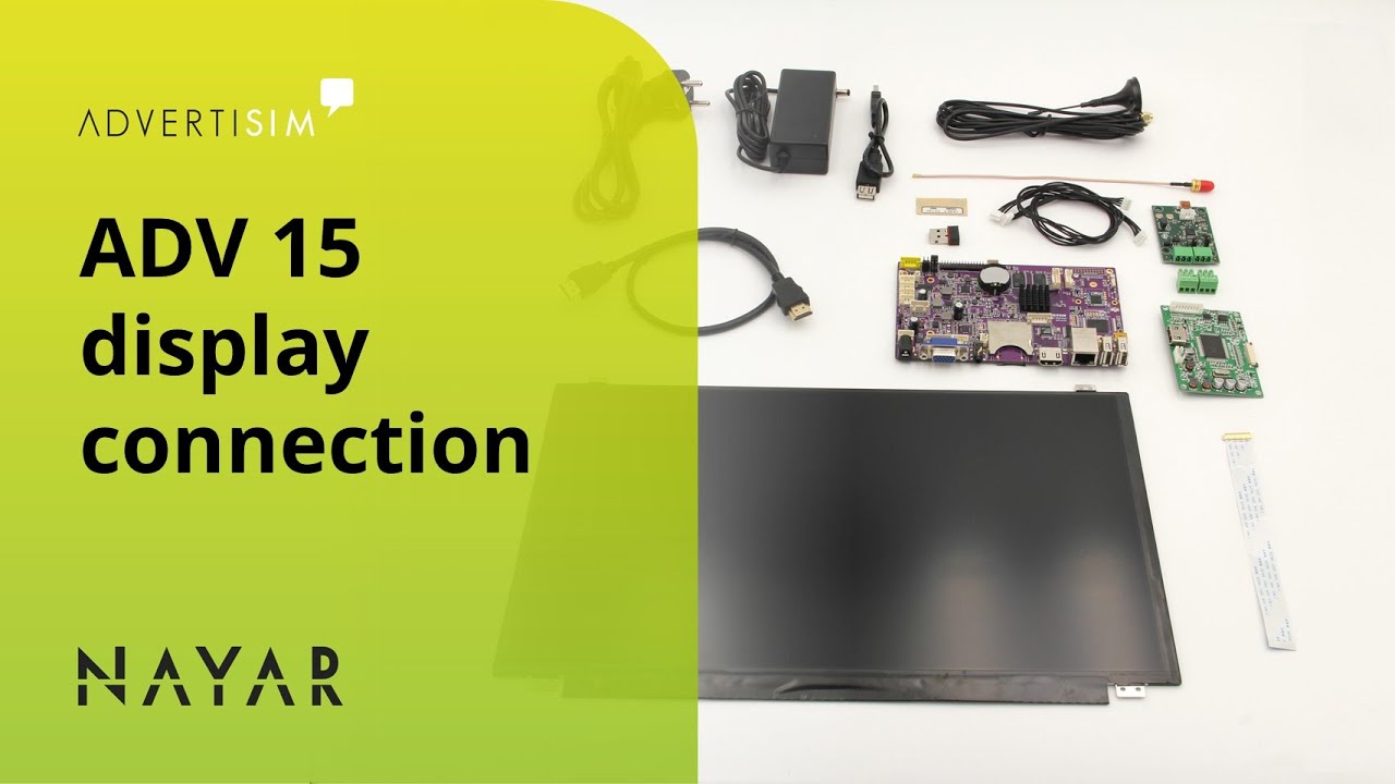 ADVERTISIM · ADV 15 display connection - YouTube