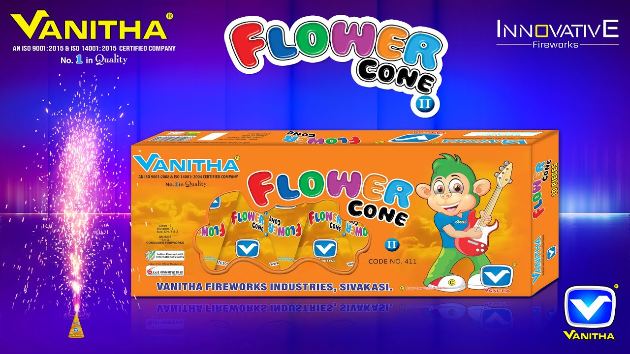 FLOWER CONE - II - VANITHA FIREWORKS - PRODUCT VIDEO - 2022 - YouTube