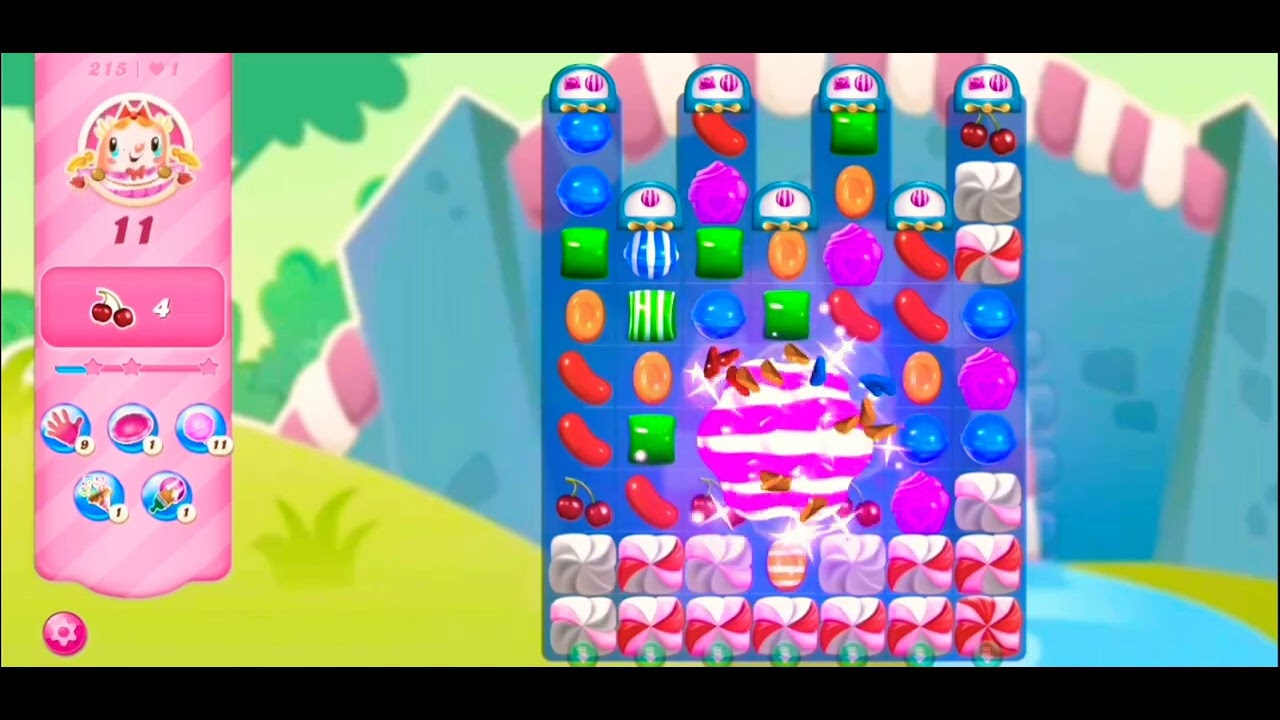 Level 215 | Candy Crush Saga ~ Bubblegum Hill Episode - YouTube