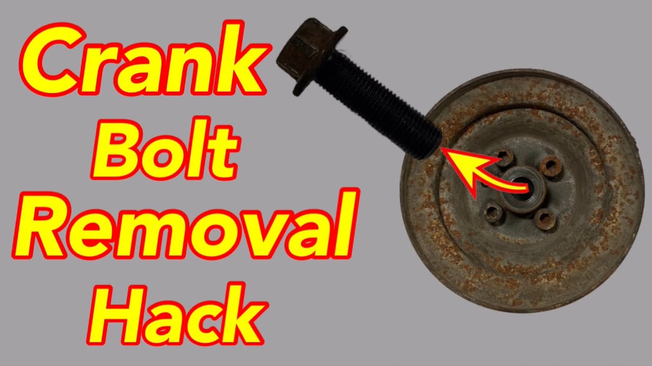 Crank Bolt Removal Hack ( If all else fails ) - YouTube