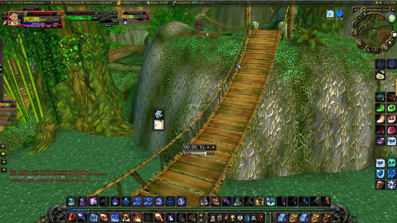 WoW Classic - Level 59-60 in 35 minutes? ZG 11 packs 1-pull at level 58 ...