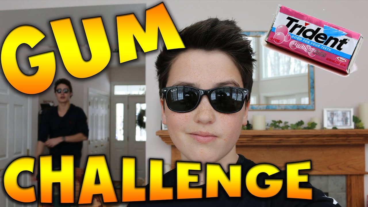 THE GUM CHALLENGE! ( OVER 100+ PIECES OF GUM!) - YouTube