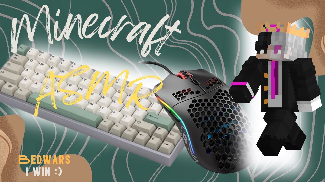 Minecraft ASMR [ Thock Keyboard sound ] ft. Pika network bedwars - YouTube