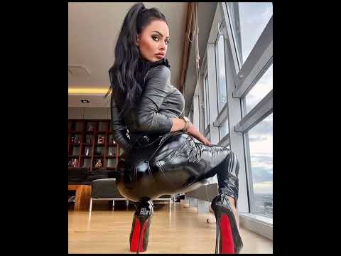 women's in leather Leggings pants outfits || leather outfits || Latex & Faux leather Leggings pants