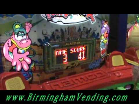 Namco Funky Gators Redemption Game by Birmingham Vending - YouTube