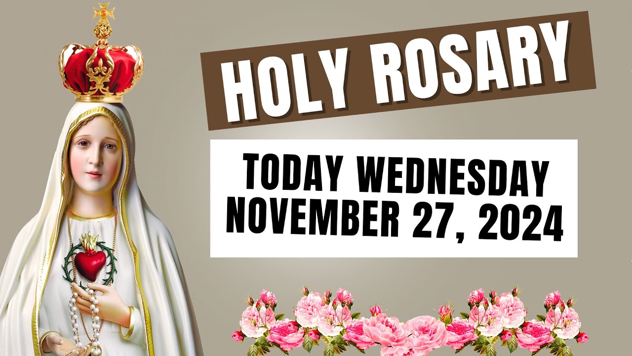 WORLD FATIMA ROSARY 🙏 Today WEDNESDAY November 27 - 2024 - YouTube