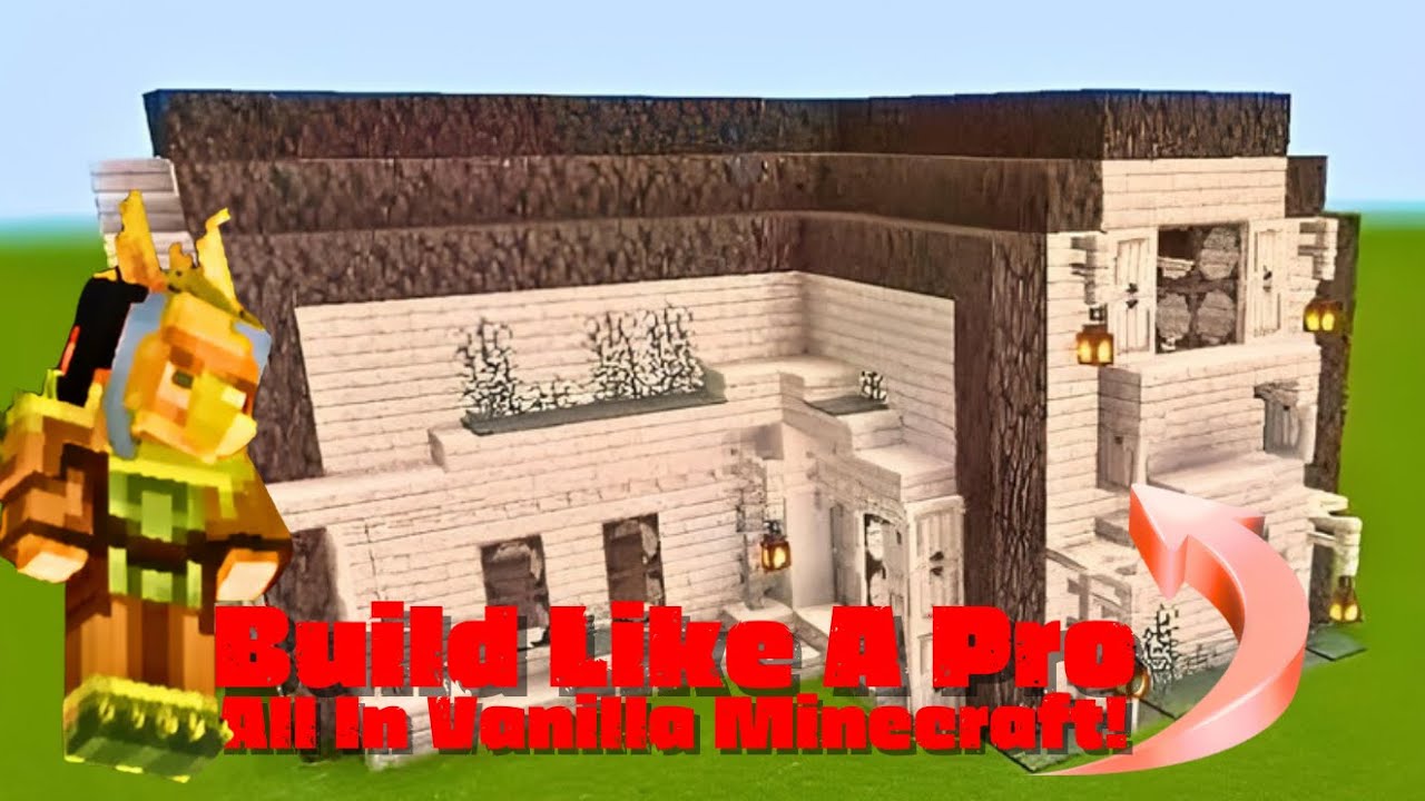 Building A Pale Oak House In Minecraft: An Easy Tutorial - YouTube
