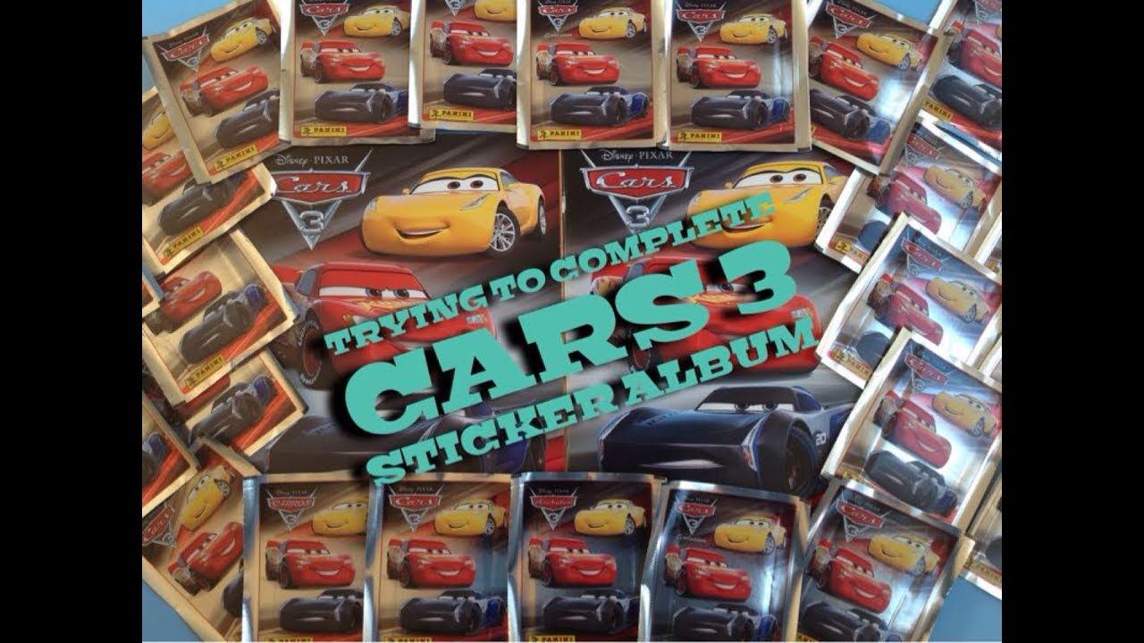 TRYING TO COMPLETE CARS 3 STICKER ALBUM | PANINI | DISNEY PIXAR - YouTube