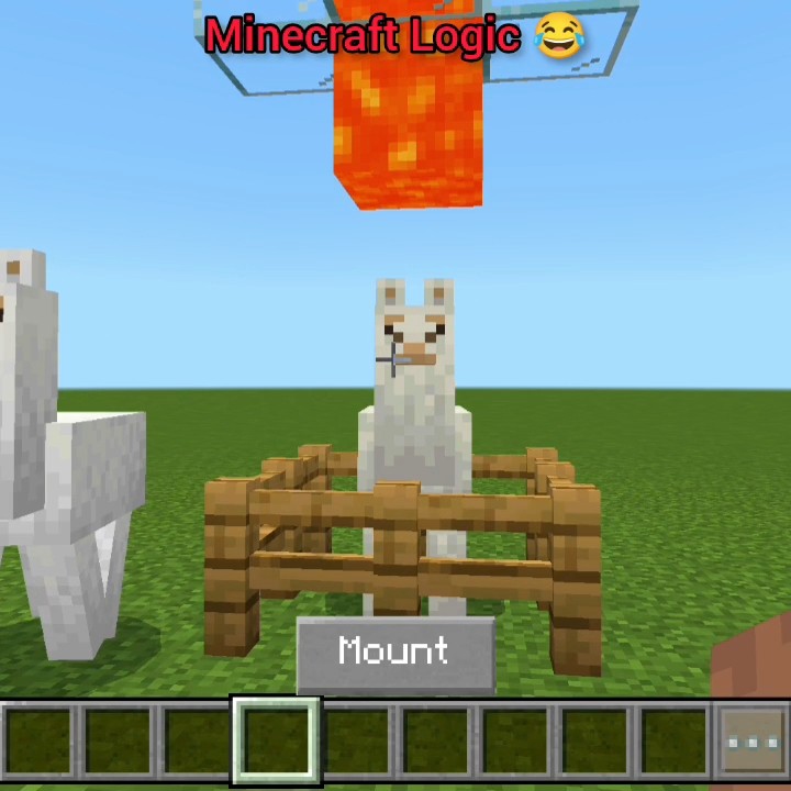 Minecraft Llama Logic... 😂 | #minecraft #trending #viral #shorts - YouTube