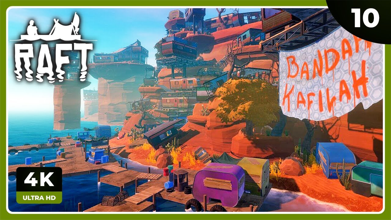 RAFT #10 | CARAVAN TOWN | RAFT Gameplay Español - YouTube