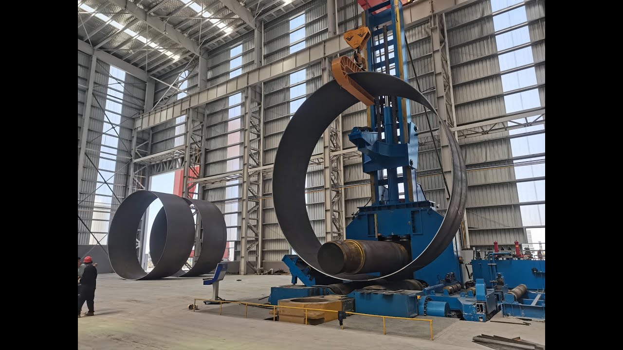 Whole Plate Rolling Process of Wind Turbine Tower Rolling Machining ...