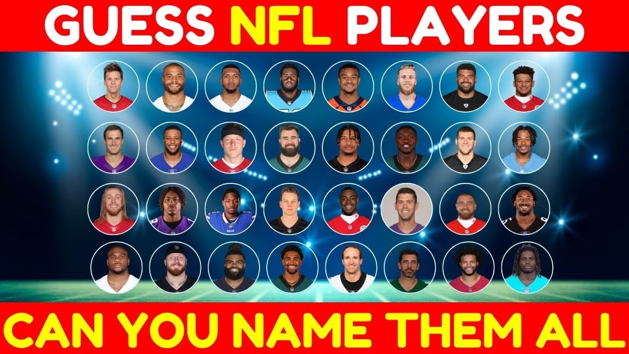 Can You Guess the NFL Player? Ultimate Football player quiz. - YouTube