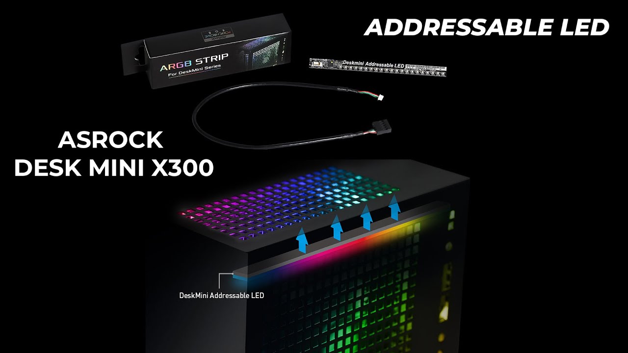 Review Asrock Deskmini X300 Addressable LED - YouTube