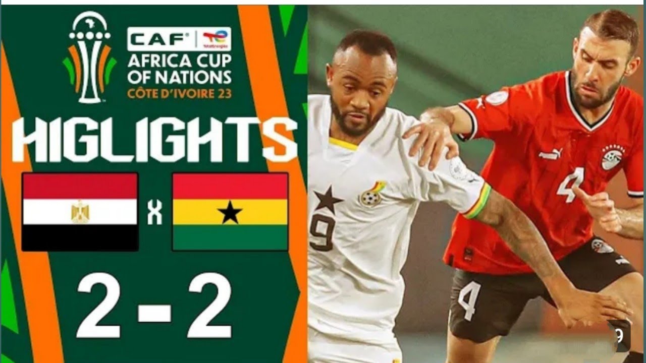 Ghana Vs Egypt. GOALS and Highlights Africa Cup of Nations Ivory Coast ...