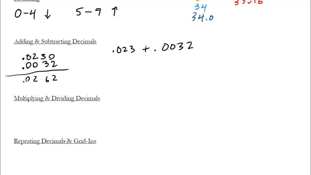 #6 - Decimals, SAT Math Bootcamp - YouTube