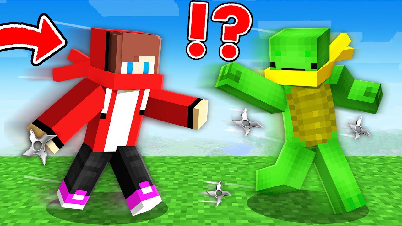How JJ and Mikey Became NINJAS in Minecraft Challenge - Maizen JJ and Mikey - YouTube