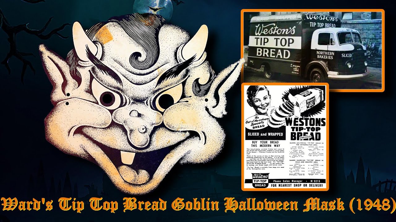 Ward's Tip Top Bread Goblin Trick 'Or' Treat Mask (1948) - YouTube