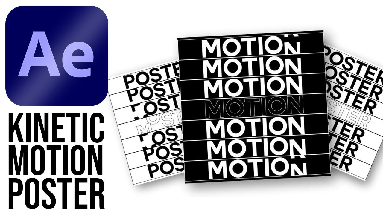 Kinetic Motion Poster in Adobe After Effects - After Effects Tutorial ...