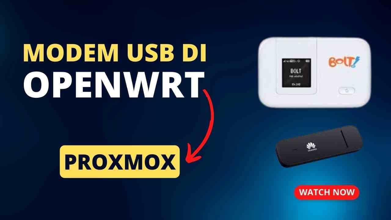 Setting Modem Bertipe USB di OpenWRT Dalam Proxmox - YouTube