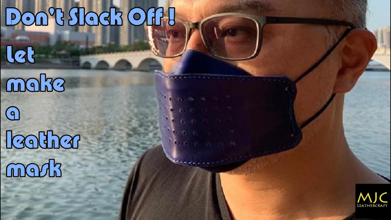 Making a Leather Mask with filter (style B) / free pattern - YouTube