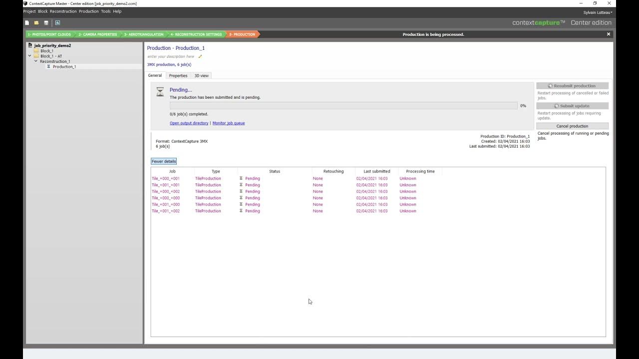 iTwin Capture Tutorial: Changing job priority - YouTube