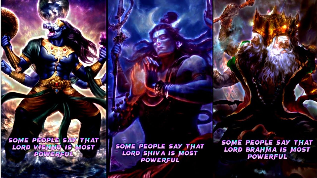 Lord Vishnu VS Lord Brahma VS Lord Shiva🕉️ |who is most powerful🤯💪 ...